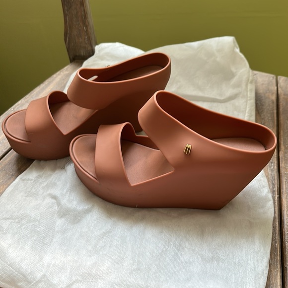 Melissa | Shoes | Melissa Salmon Festival Beach Wedding Wedges | Poshmark